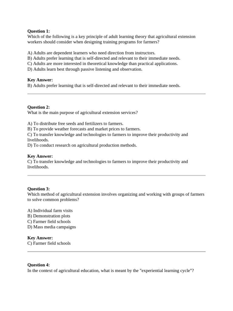 AGRI EX AND EDUCATION | PDF | Communication | Agriculture