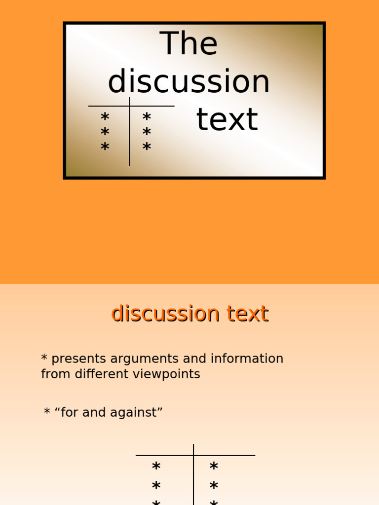 Discussion Text PPT Edit | PDF | Zoo