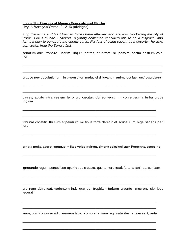 Livy Interlinear | PDF