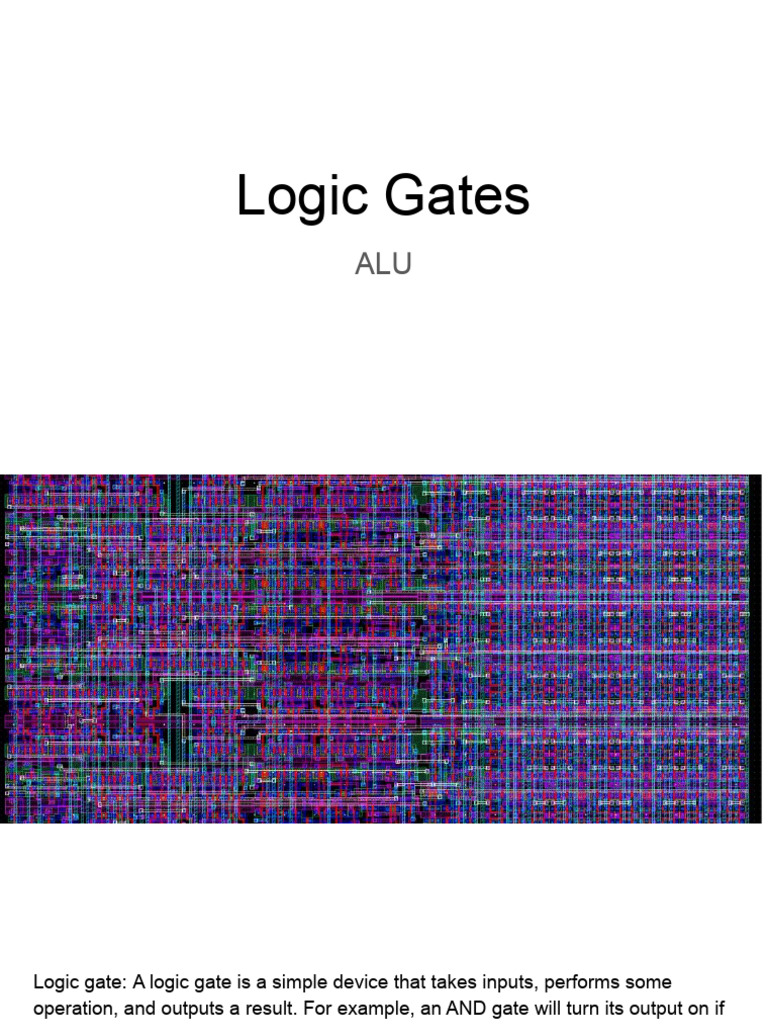 Logic Gate (ALU) | PDF