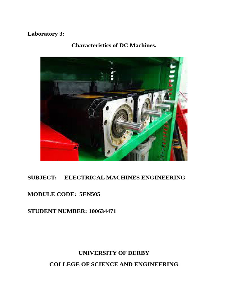 Lab 3 Solution | PDF | Electric Motor | Electromagnetism