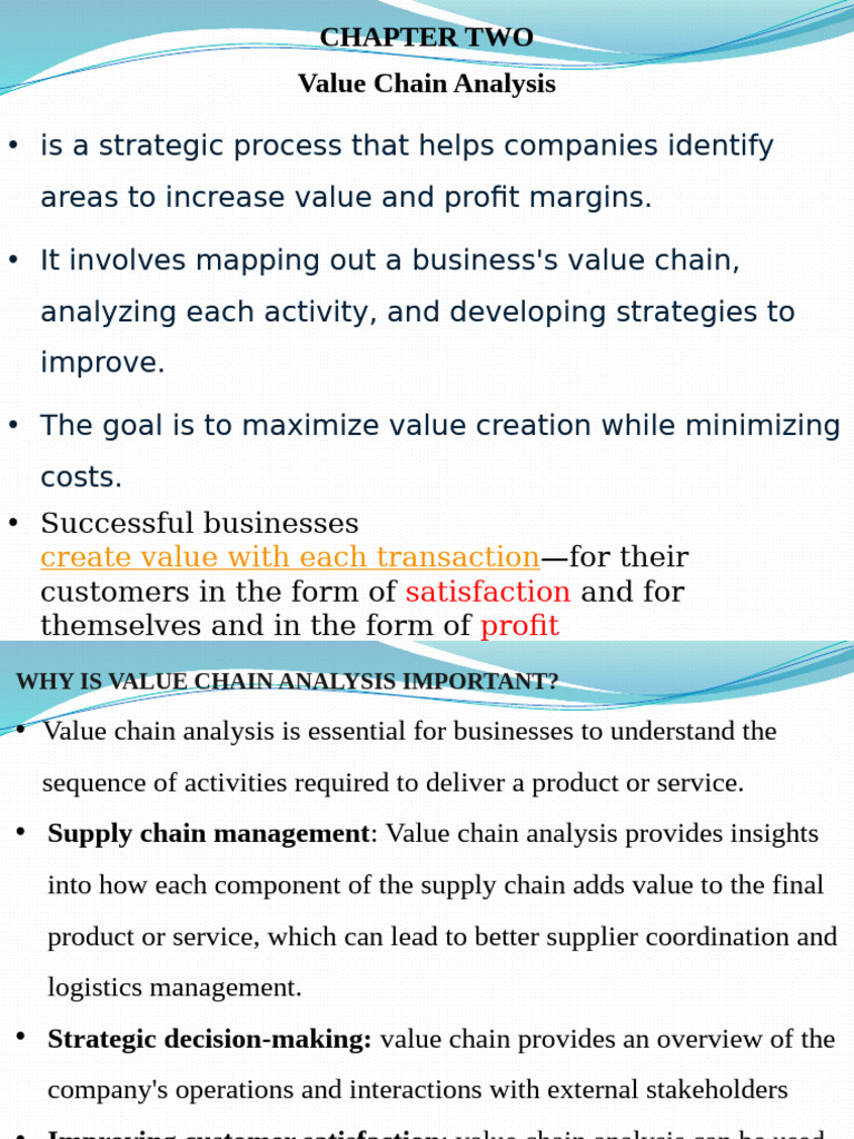 Value Chain Chapter 2 | PDF | Supply Chain | Business