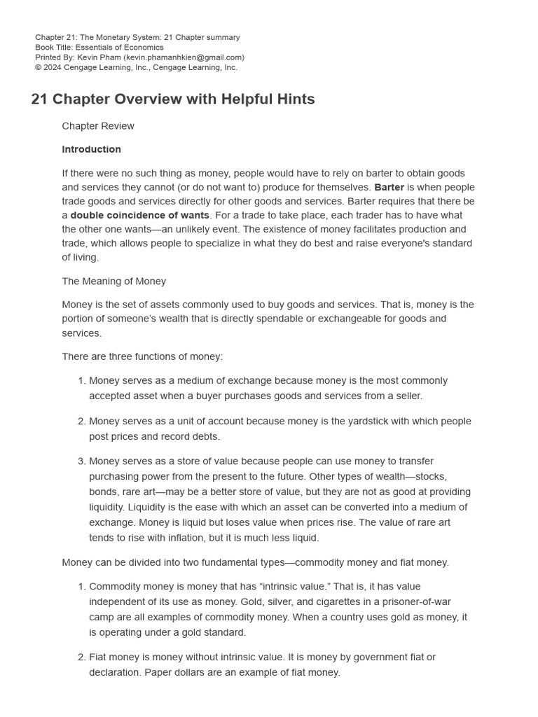 ch21 | PDF | Money | Federal Reserve