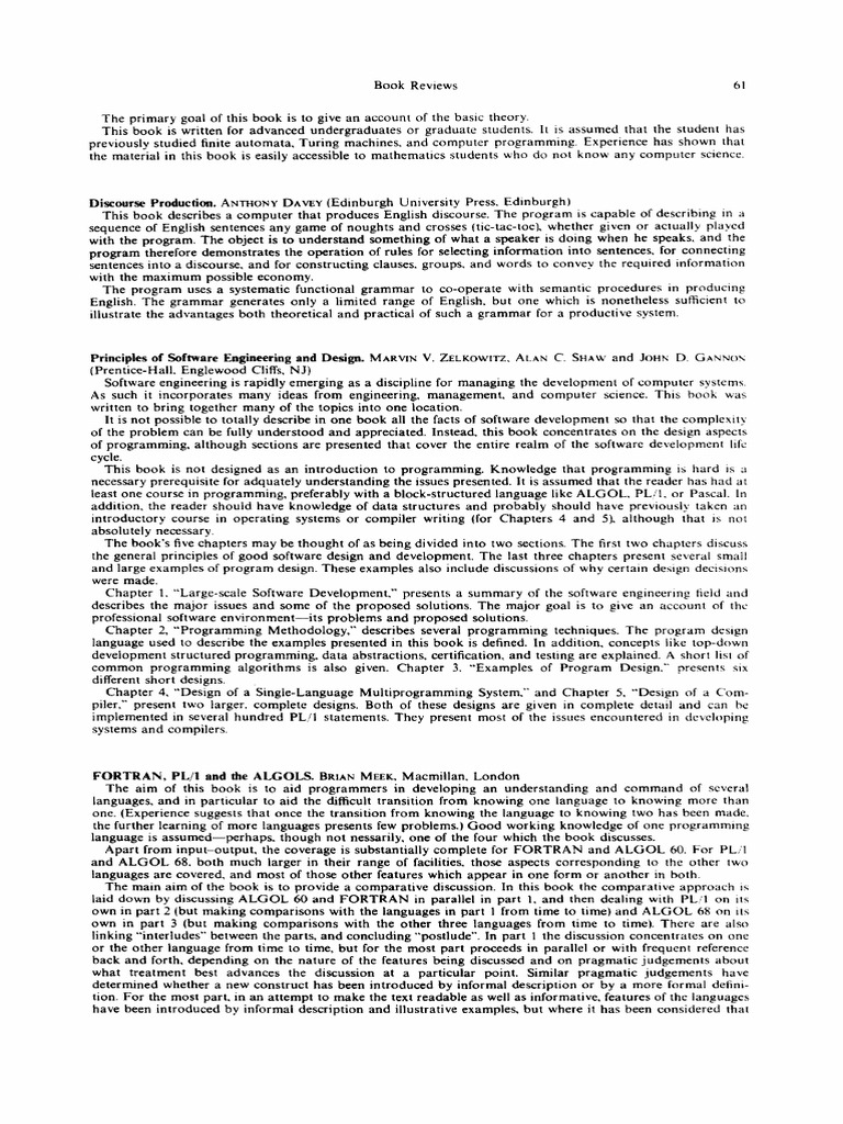 Principles of Software Engineering and D | PDF | Computer Programming ...