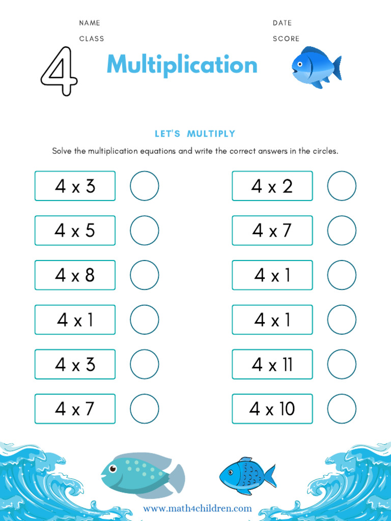 Multiplication x 4 (8) | PDF