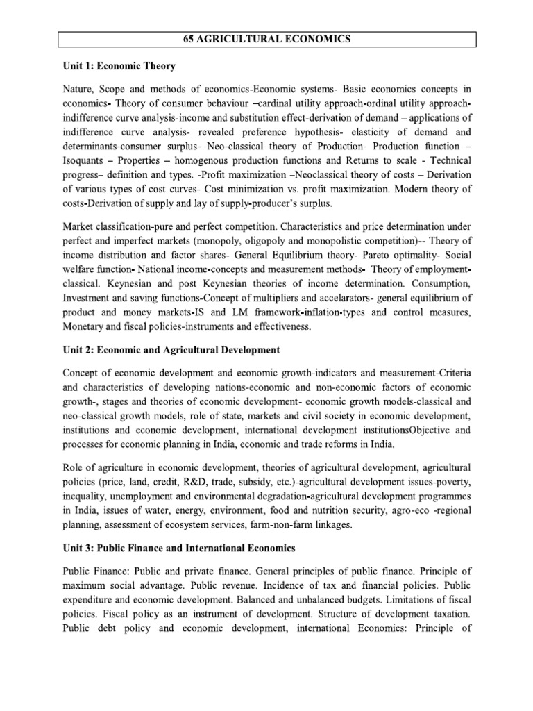 ICAR PHD Syllabus | PDF