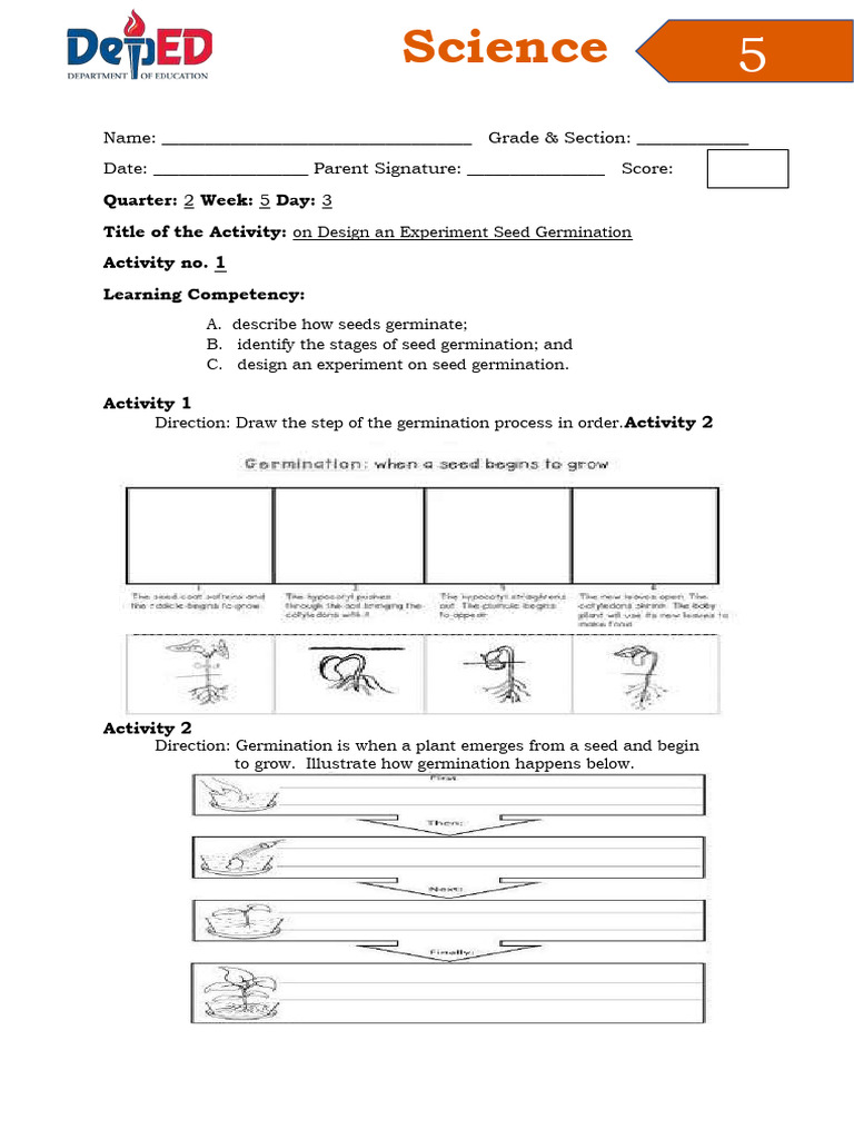 Science 5 Q2 DW15 | PDF