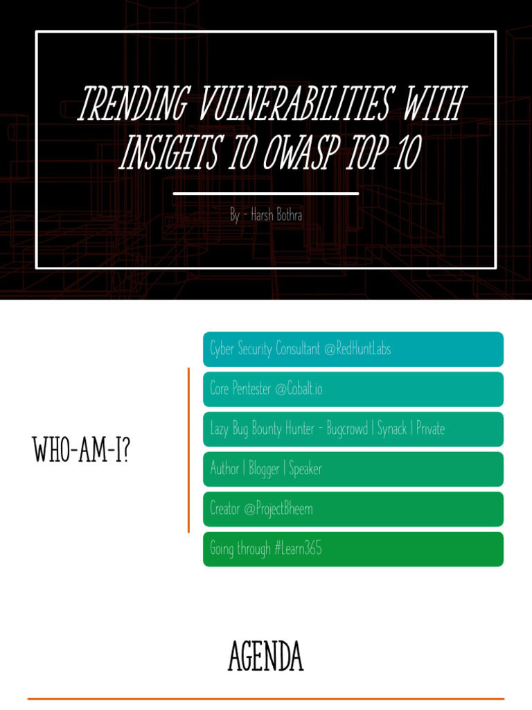 Trending Vulnerabilities With Insights To OWASP TOP 10 | PDF