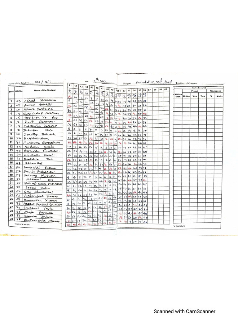 Probation and Parole Attendance - November | PDF