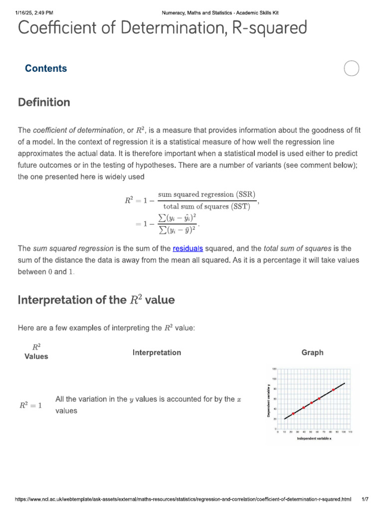 R Square | PDF