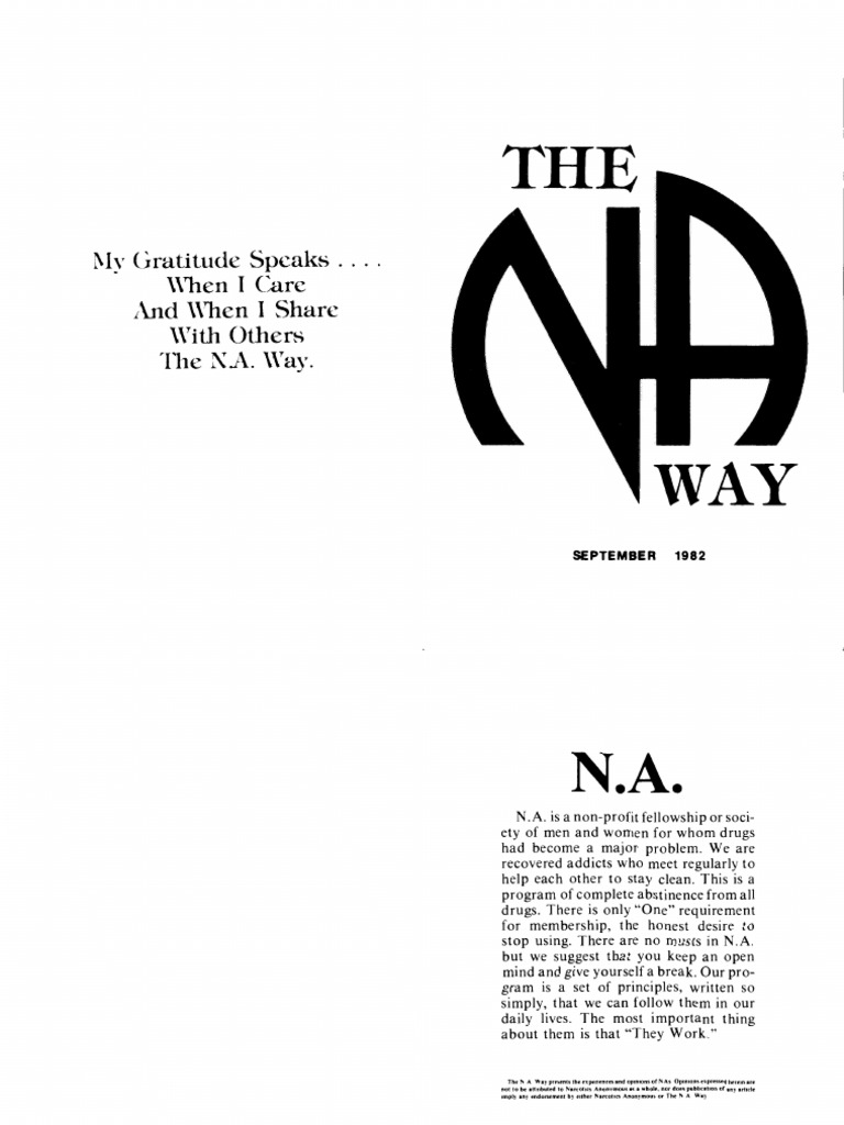 1982-09-NA-Way | PDF | Humility | Pride