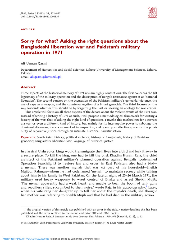 Sorry_for_what_Asking_the_right_question | PDF | Question