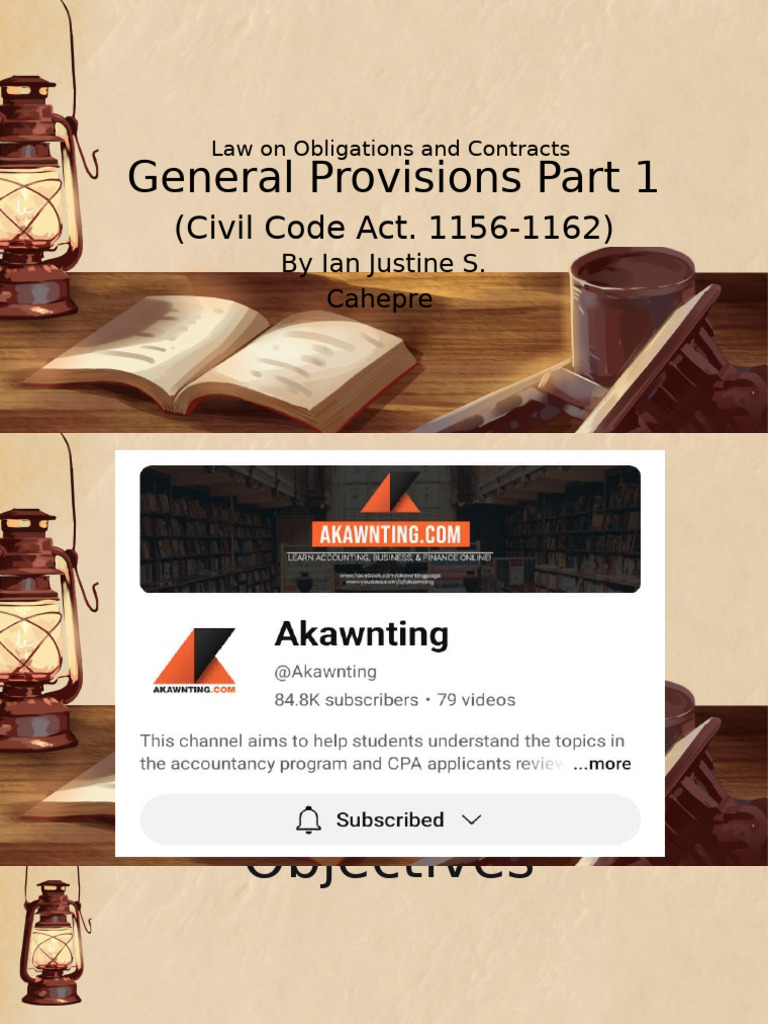 General Provision Oblicon | PDF | Law Of Obligations | Negligence