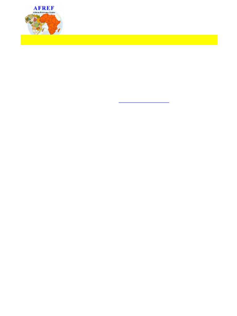 AFREF: Geodetic Network Expansion | PDF | Geodesy | Geophysics