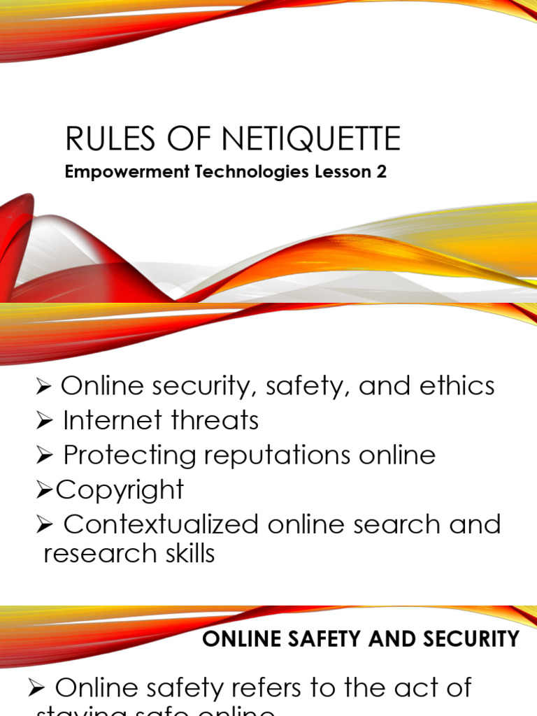 L2 Rules of Netiquette | PDF | Malware | Security