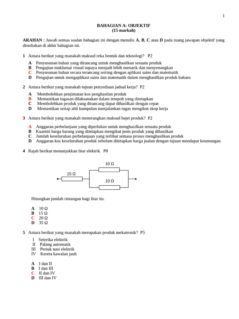 Rezab 6 Trial RBT T3 2019 | PDF