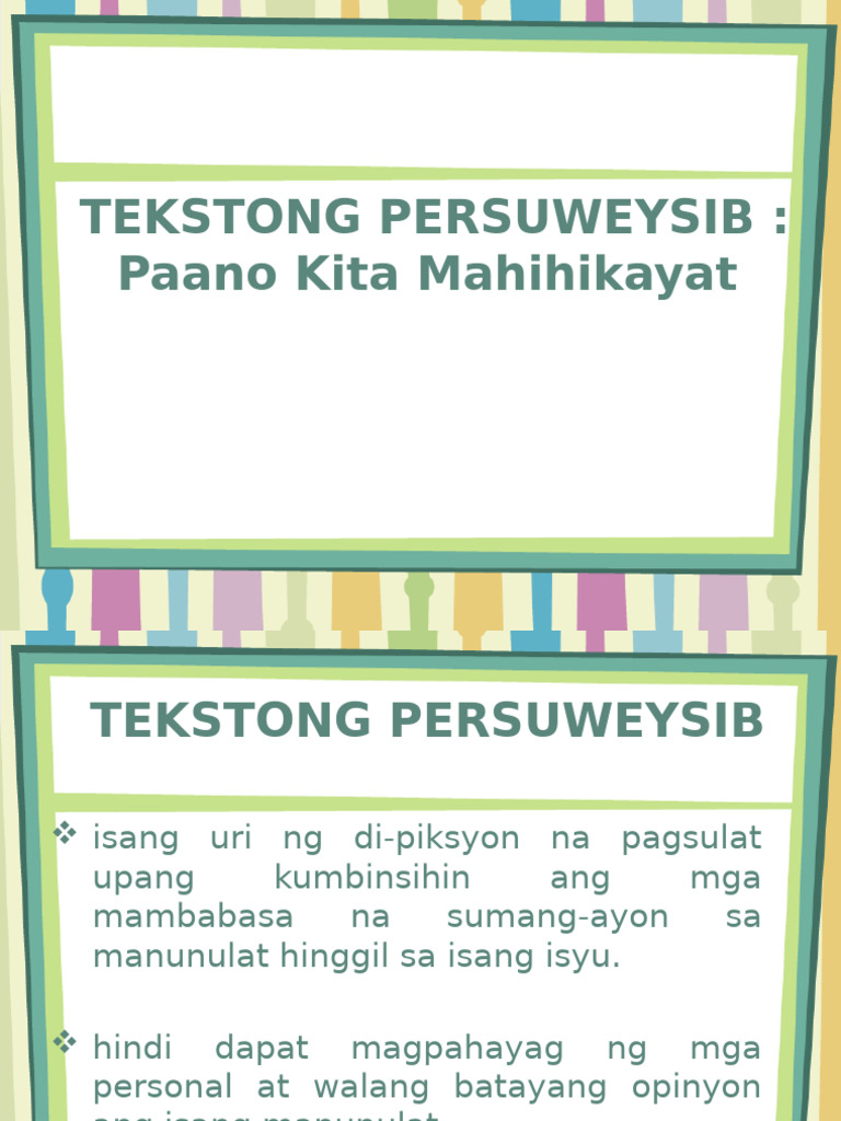 Tekstong Persuweysib | PDF