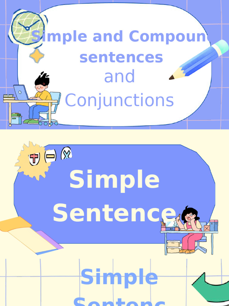 1.simple and Compound Sentences and Conjunctions | PDF