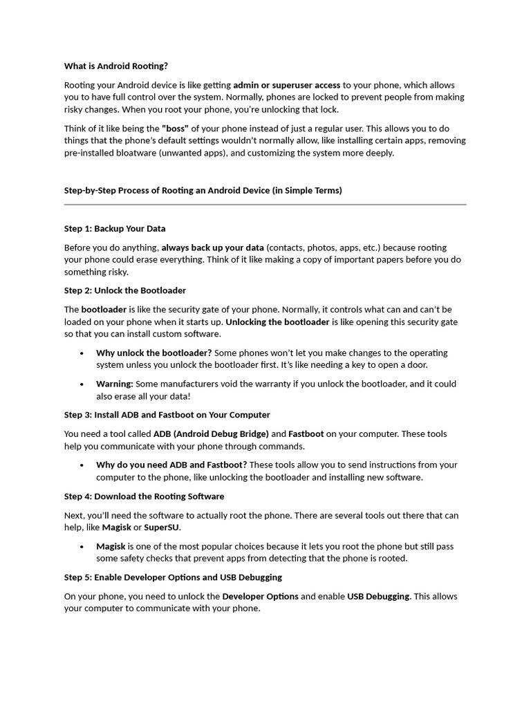 Android Rooting | PDF | Android (Operating System) | Computer Engineering