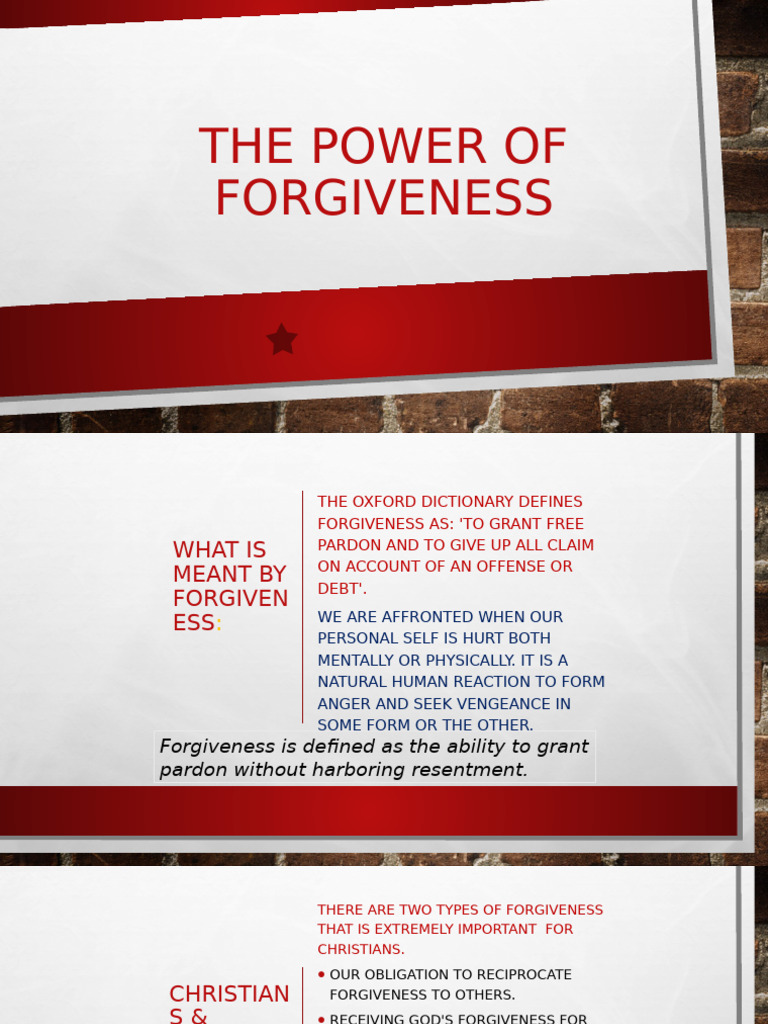The Power of Forgiveness in Christianity | PDF | Forgiveness | Jesus
