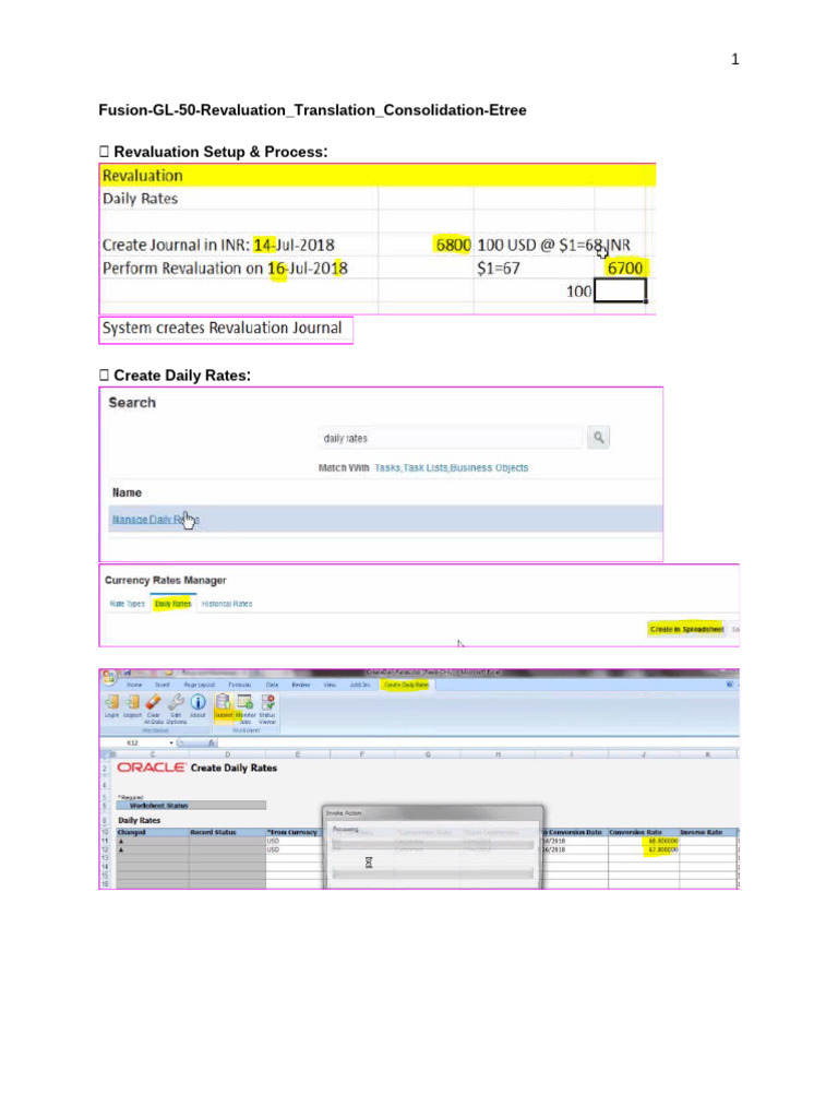12 Fusion GL 50 Revaluation Translation Consolidation Etree | PDF | Computing