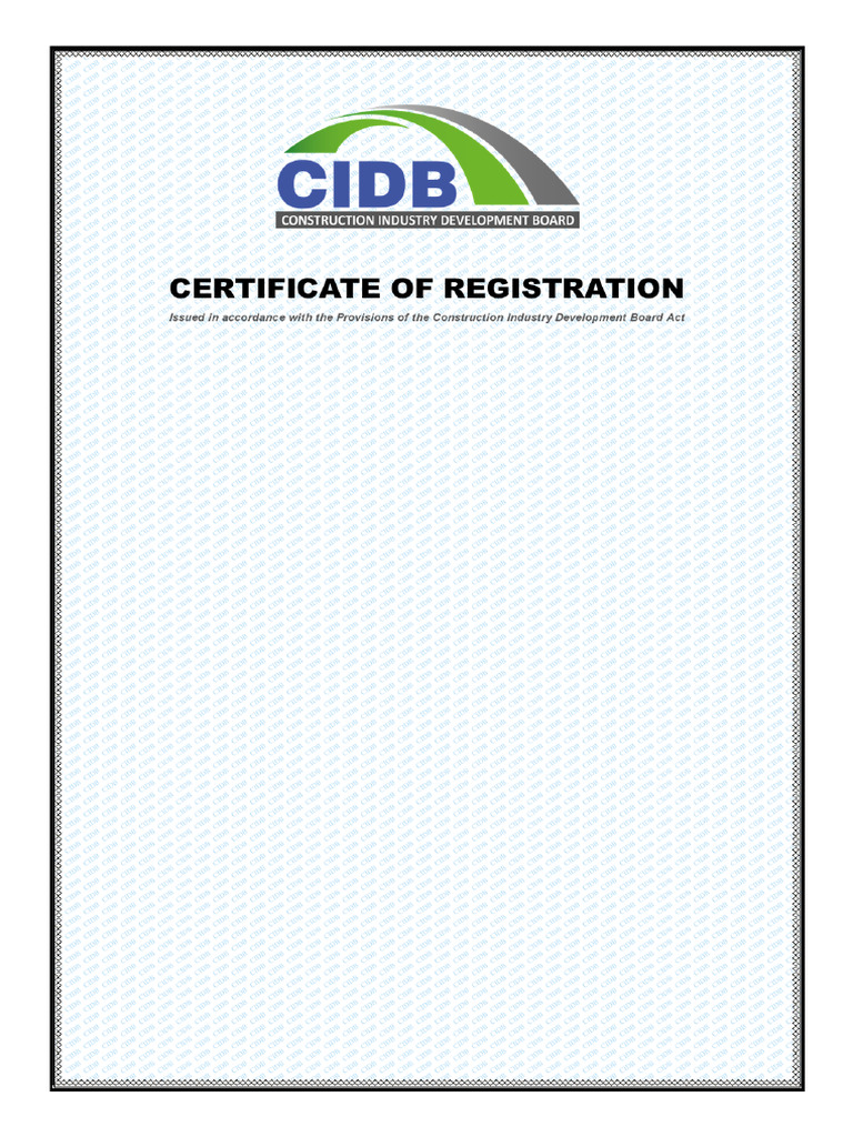 LUXCONSULT CIDB CE Certificate 2023-2024 | PDF
