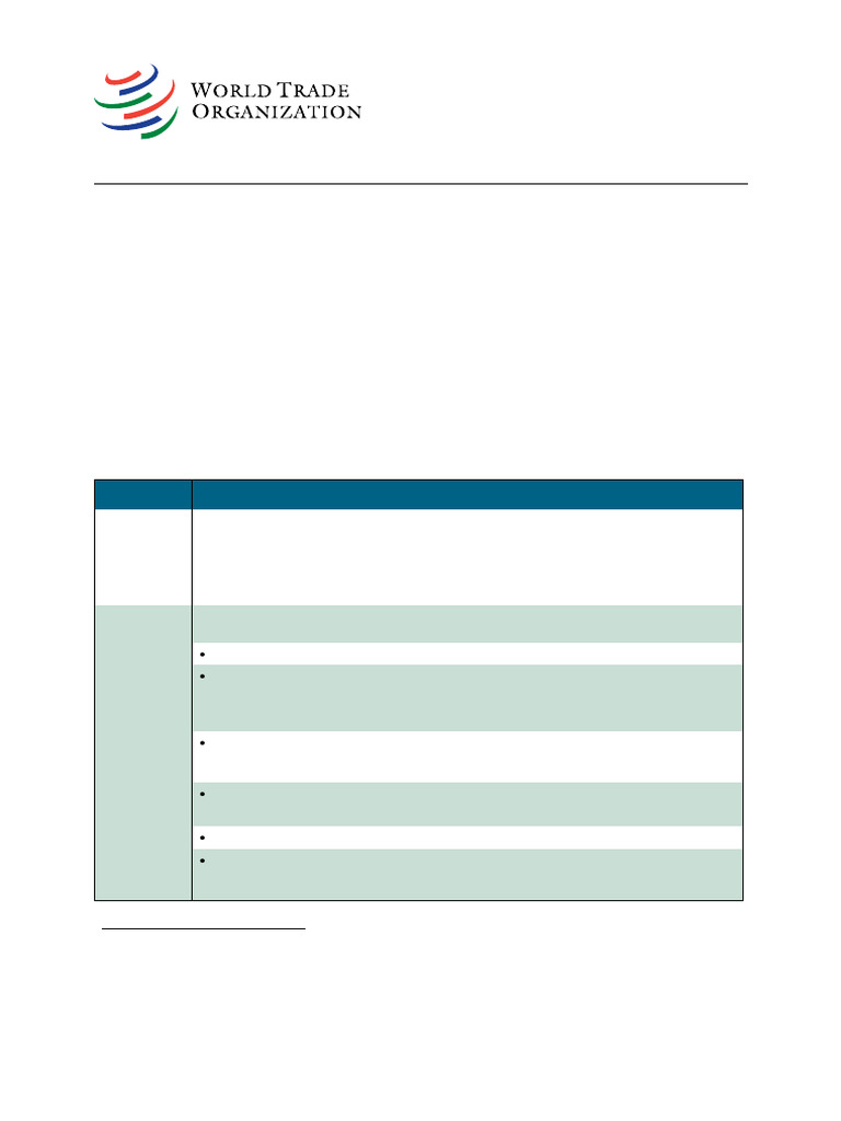 WTO 2014 TBT Notification Recommendation On Coherent Use of Formats | PDF