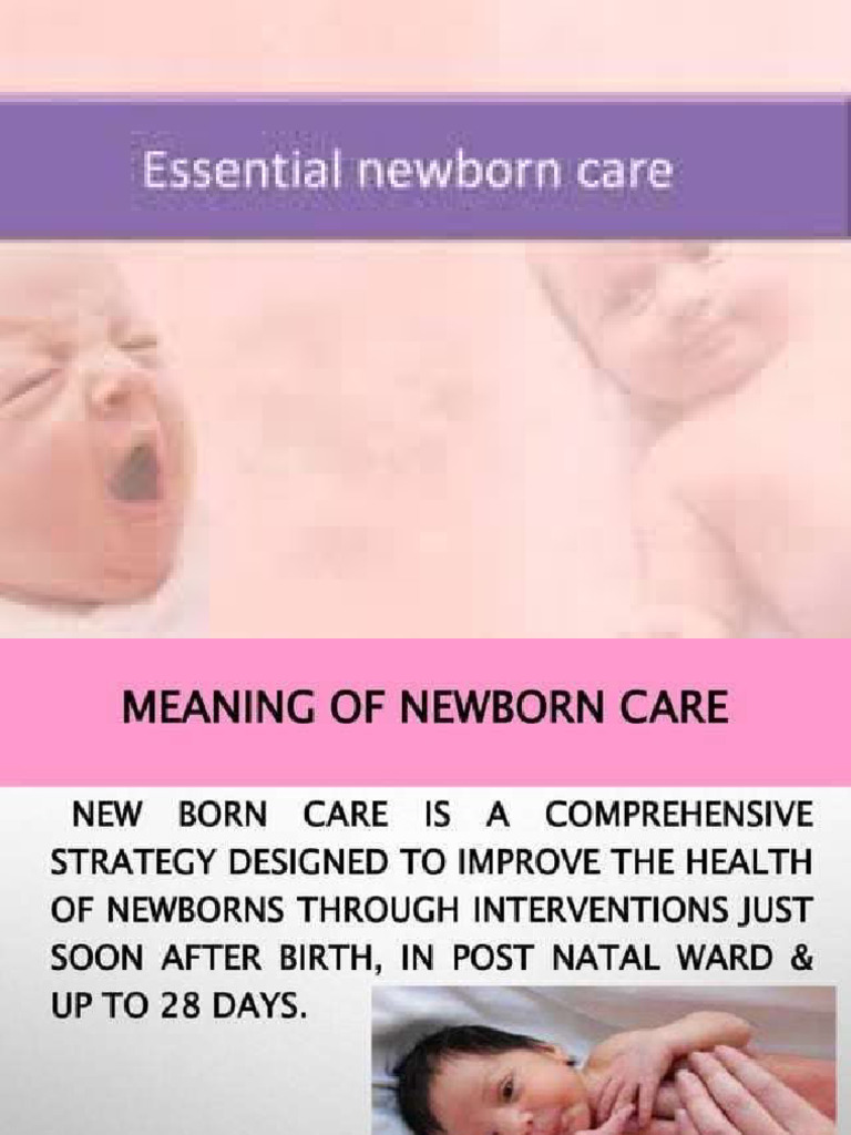 Essential New Born Care | PDF