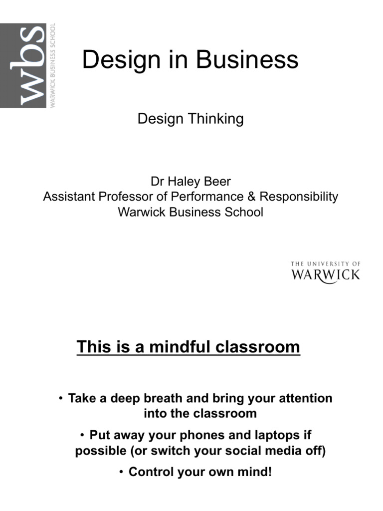 Design Thinking in Business Strategy | PDF | Design Thinking | Thought