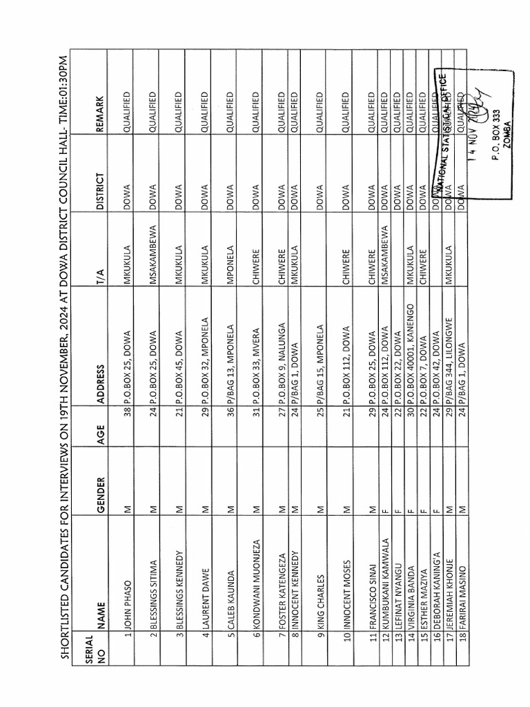DOWA - NSO Interviews | PDF