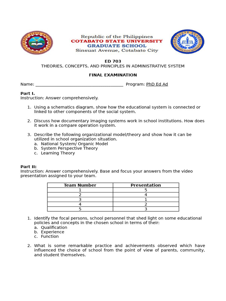 Final Examination 2 Pdf