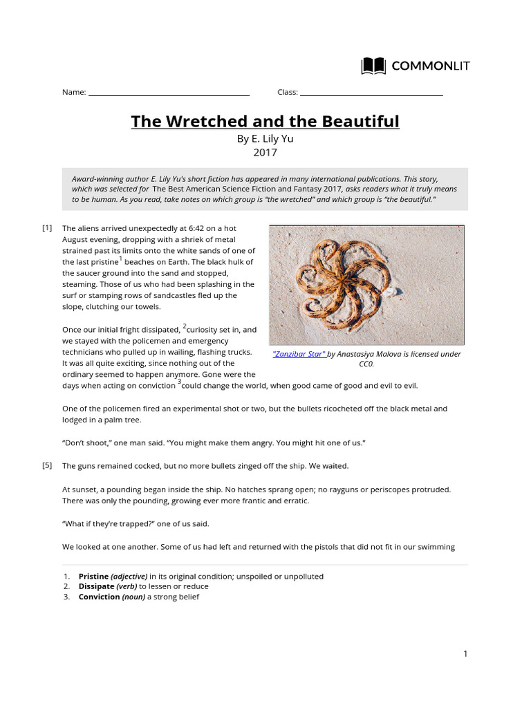 The Wretched and The Beautiful - Story | PDF