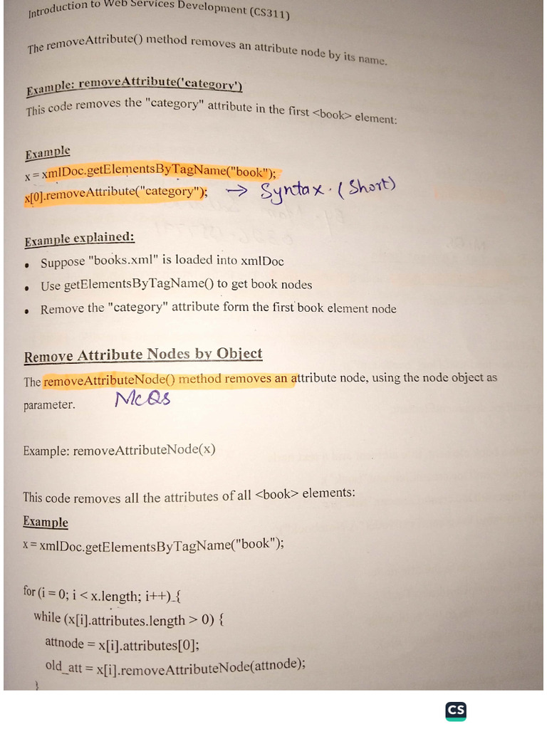 CS311 Final Term File by Mam SabahatSaad | PDF