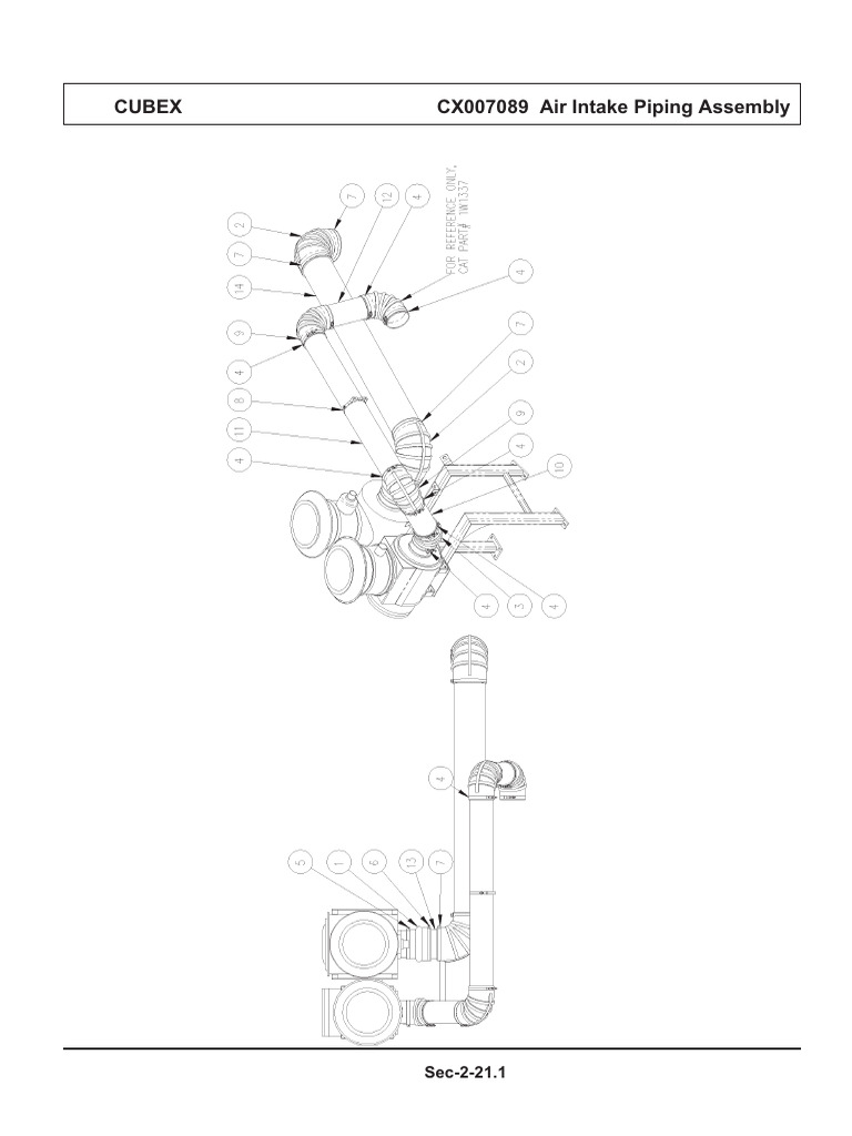 CX007089 Air Intake Piping Assembly | PDF