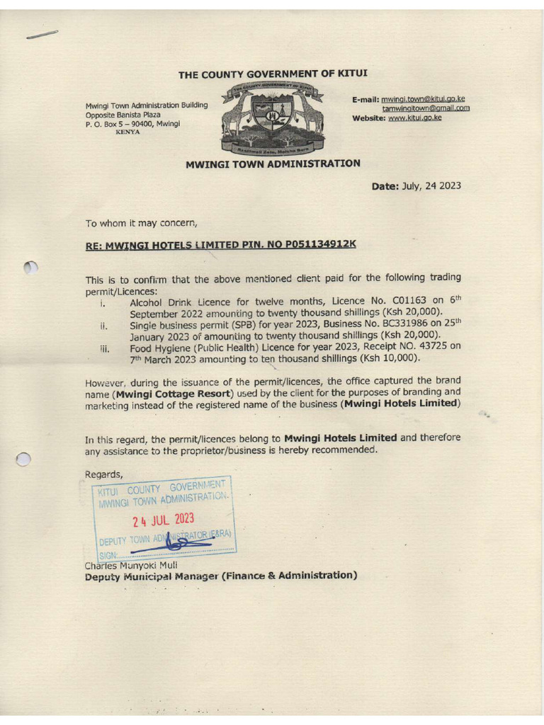 Hotel Documents | PDF