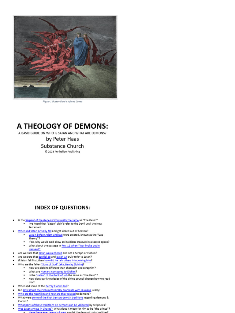 Demonology BookFormat Oct2023 | PDF | Satan | Serpents In The Bible