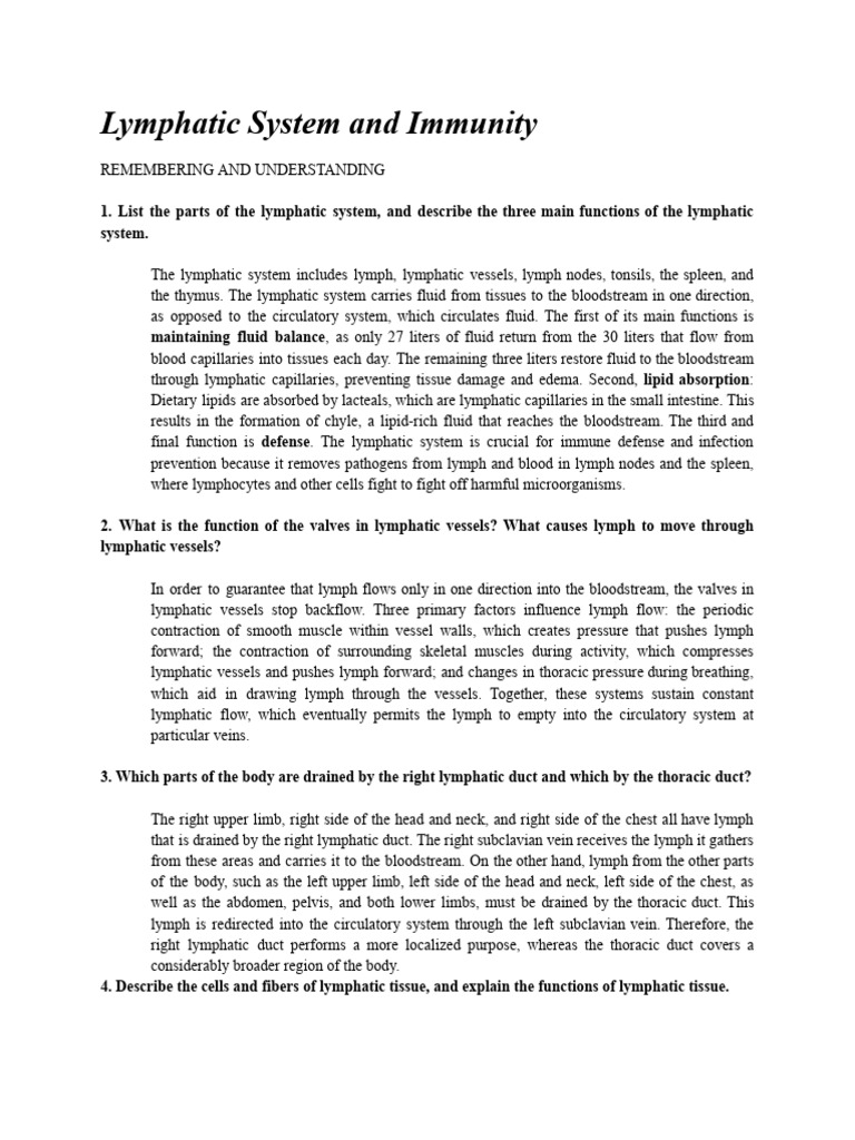 IPANAG - CHAPTER 14 - Lymphatic System and Immunity | PDF | Lymphatic ...