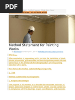 Method Statement POP Punning Work. | PDF