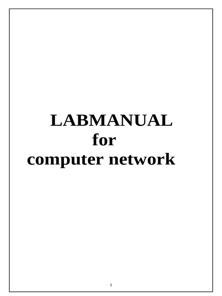 III-I CN r20 Lab Manual (Final) | PDF | Computer Network | Routing