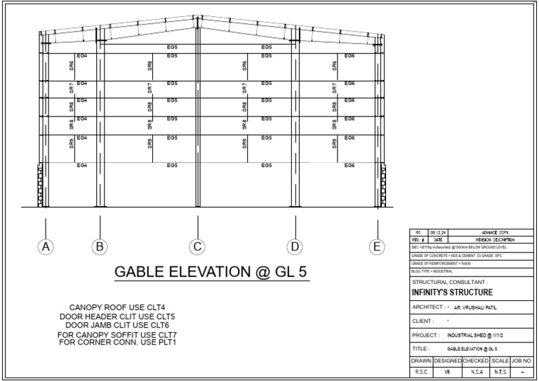 Gable Elevation @ Gl 5 - r0 | PDF