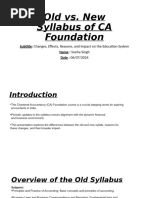 Understanding Ican New Syllabus 2025 | PDF | Accounting | Audit