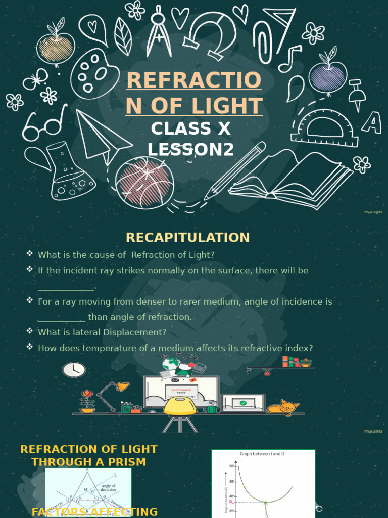 C10 Refraction of Light L2 | PDF | Refraction | Refractive Index