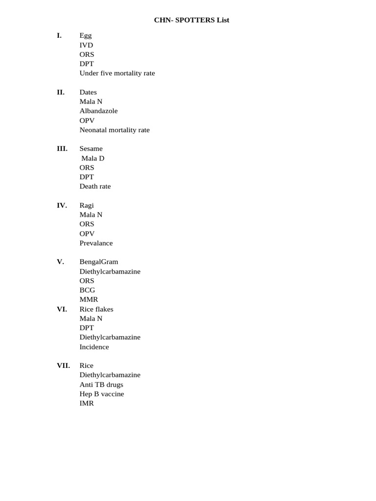 Spotters | PDF | Vaccines | Medical Specialties