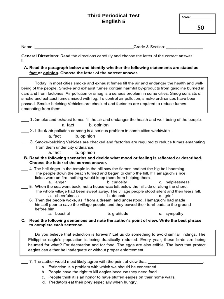 PT_ENGLISH 5_Q3 | PDF | Insects | Pollination