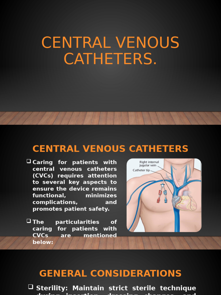 central venous catheters | PDF
