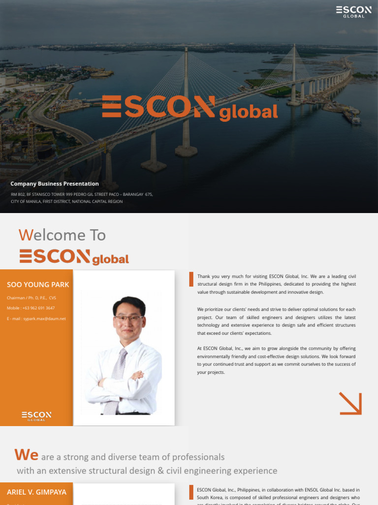 ESCON Global: Leading Civil Engineering Solutions | PDF ...