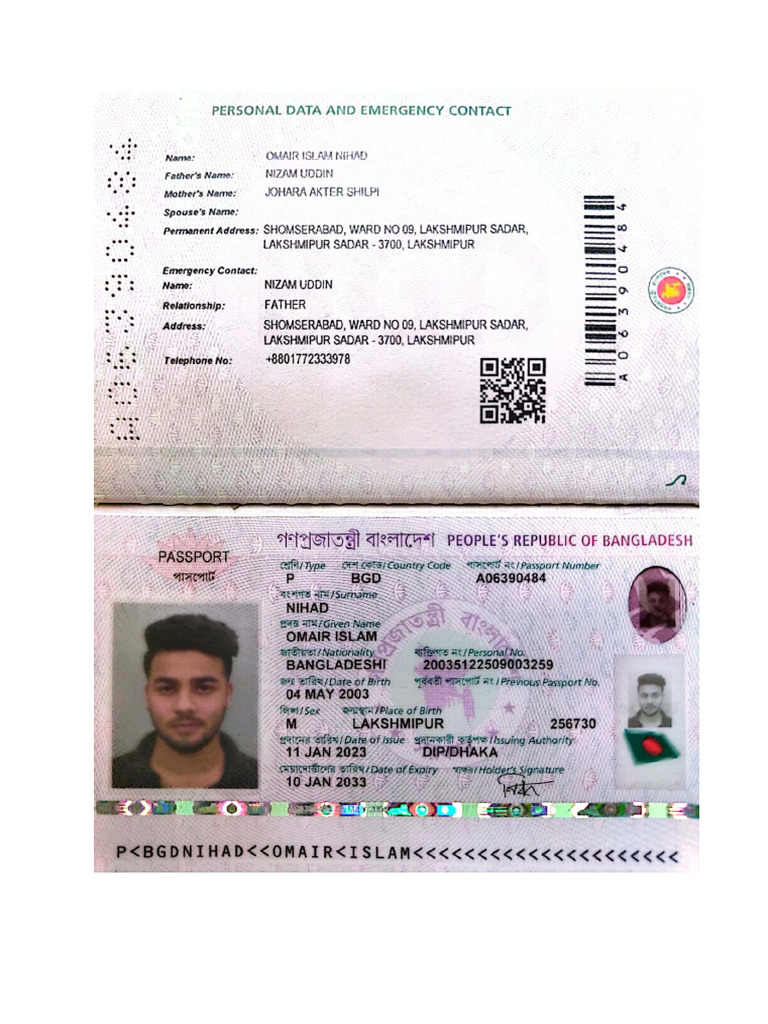 Nihad Pasport 03 Pages | PDF