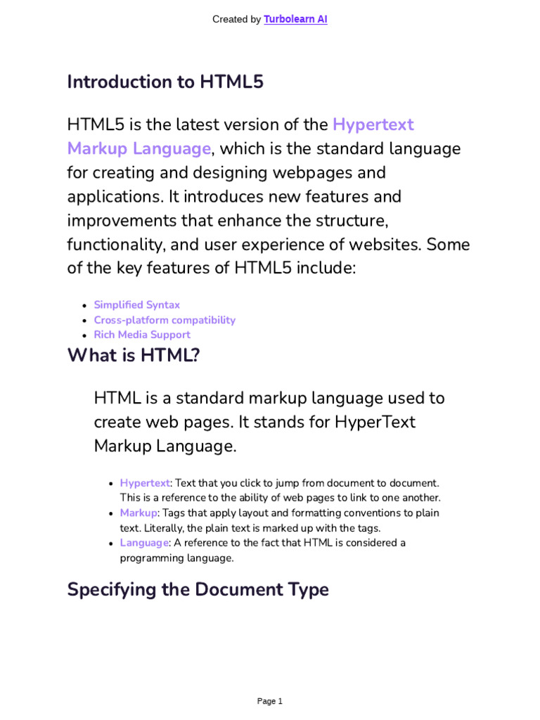 HTML notes | PDF | Html Element | Hyperlink HTML notes | PDF | Html Element | Hyperlink