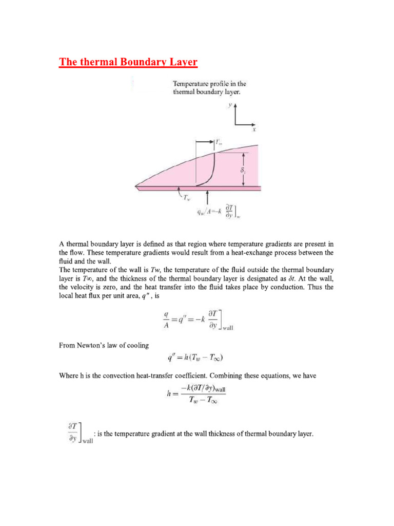 Thermal Boundary Layer | PDF | Boundary Layer | Atmosphere Of Earth