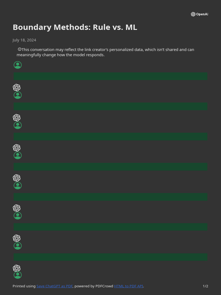 Boundary Methods - Rule vs. ML | PDF
